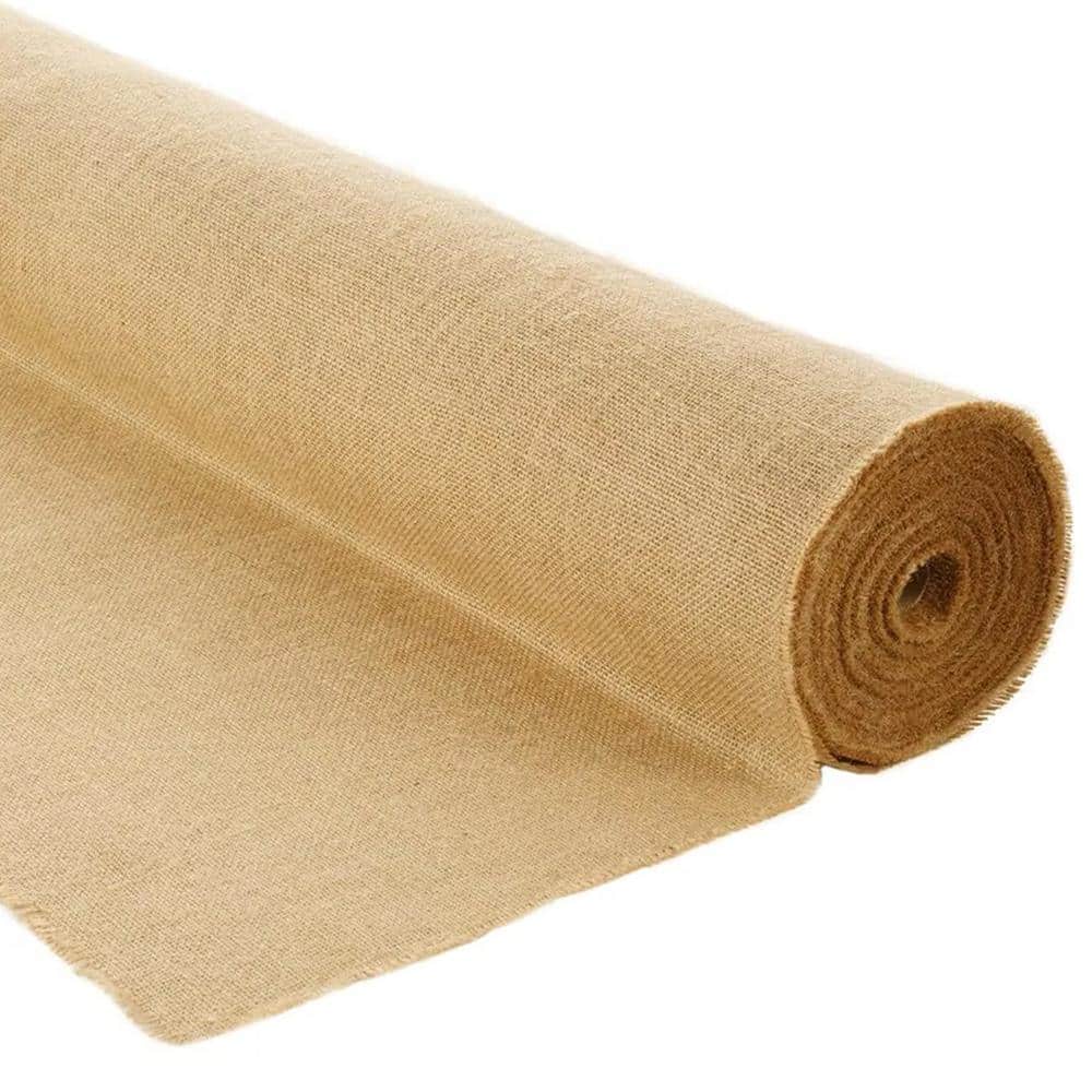 ATENGNES 40 in. x 75 ft. Weed Barrier Gardening Natural Burlap Roll for ...