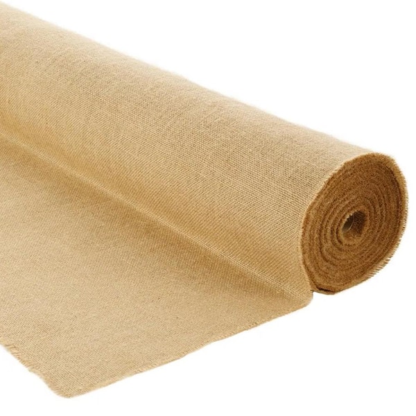 ATENGNES 40 in. x 75 ft. Weed Barrier Gardening Natural Burlap Roll for ...