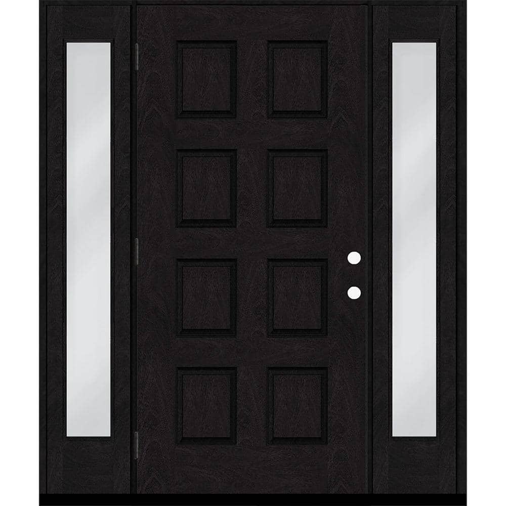 Steves & Sons Regency 74 in. x 96 in. 8-Panel RHOS Onyx Stain Mahogany ...