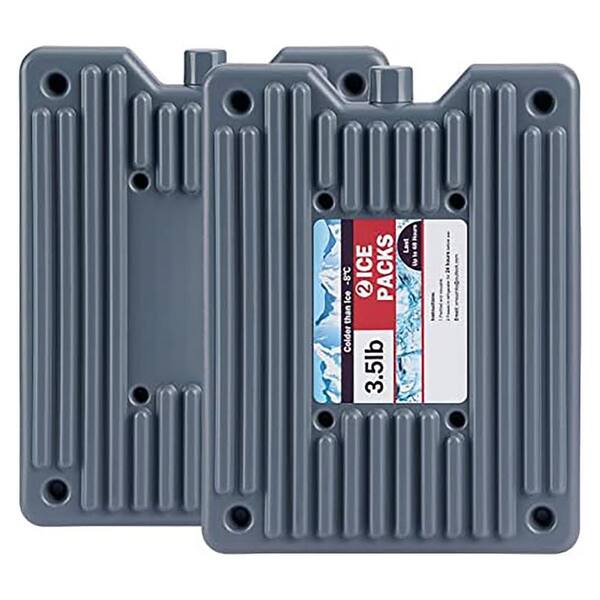 3. 5LB Pre-Filled Hard Ice Packs for Coolers, Long Lasting Reusable (2 ...