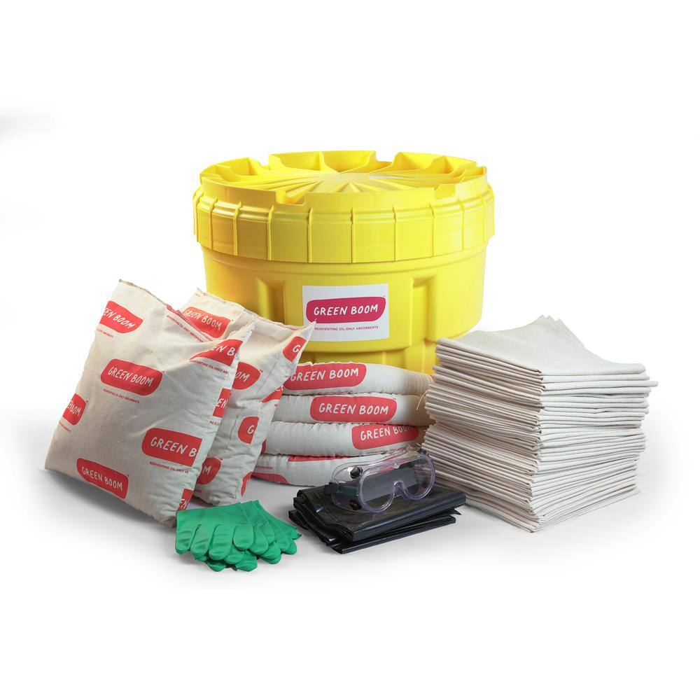 GREEN BOOM 20 Gal. Oil Only Spill Kit SK020ISPM - The Home Depot