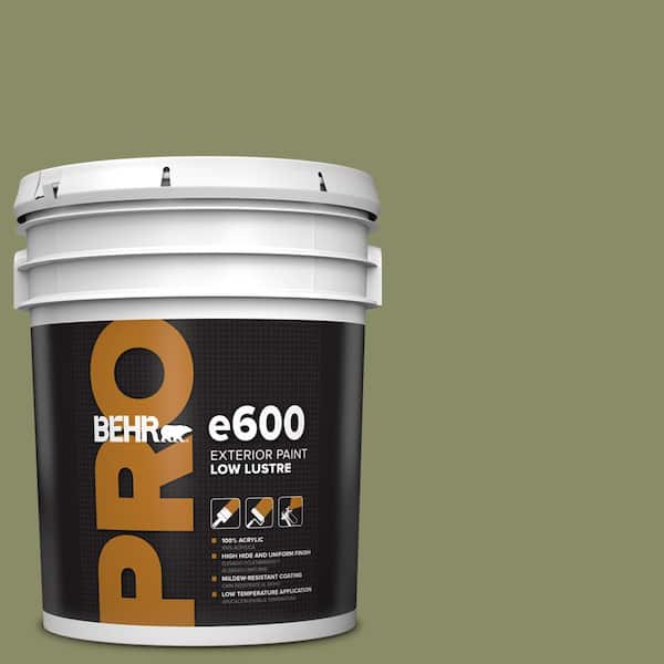 BEHR PRO 5 gal. #S370-5 Pesto Paste Low Luster Exterior Paint PR62305 ...