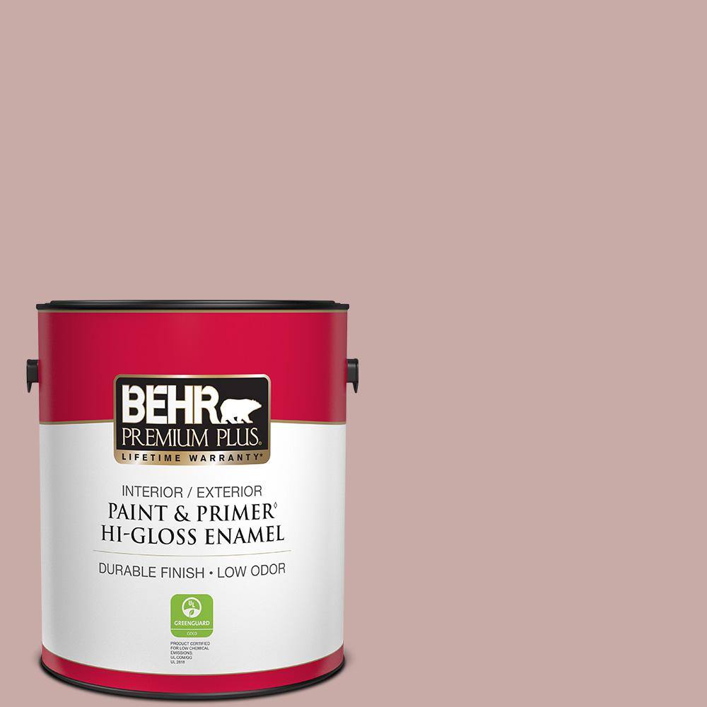 Reviews for BEHR PREMIUM PLUS 1 gal. #130E-3 Rosy Tan Hi-Gloss Enamel ...