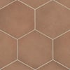Bedrosians Makoto Hexagon 10 in. x 10 in. Matte Umi Terracotta ...