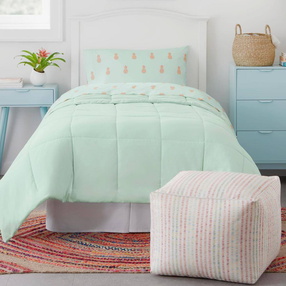 StyleWell Beach Glass Microfiber King Comforter SU95DAC-KGN-BGS - The ...