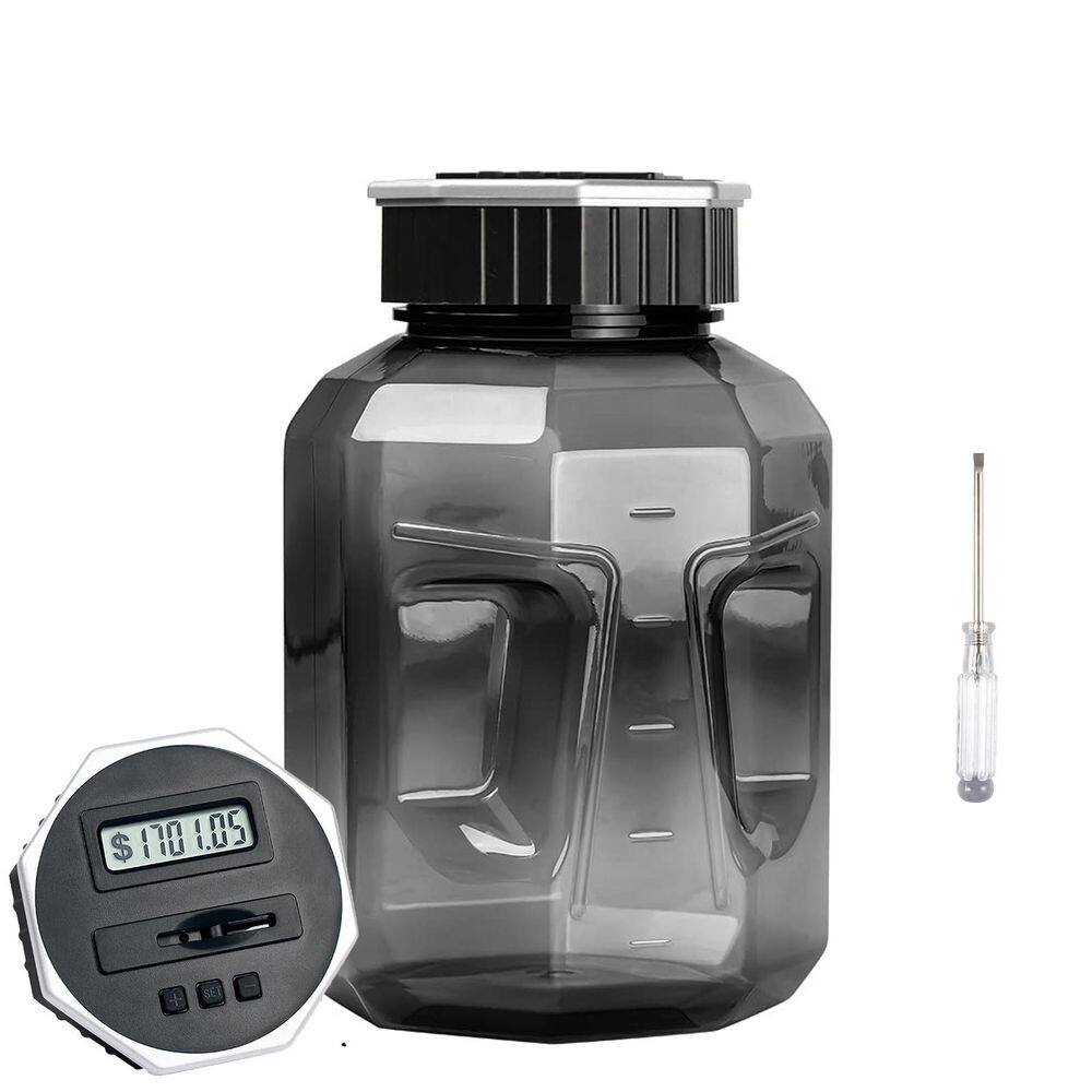 Lukyamzn X-Large Digital Coin Counting Piggy Bank for Adults Kids 2.4L ...