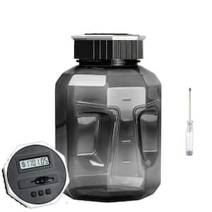 Lukyamzn Digital Coin Counting Jar 1.8L Large Capacity Money Saving Box ...