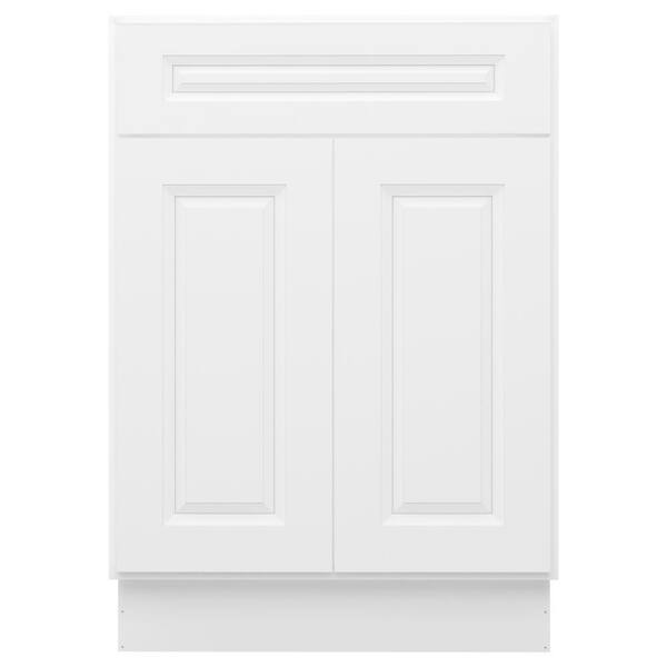 HOMEIBRO Newport 24-in W X 21-in D X 34.5-in H in Raised PanelWhite ...