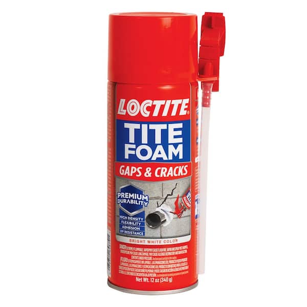 Loctite TITE FOAM Gaps and Cracks VOC Spray Foam, Bright White, 12 oz ...