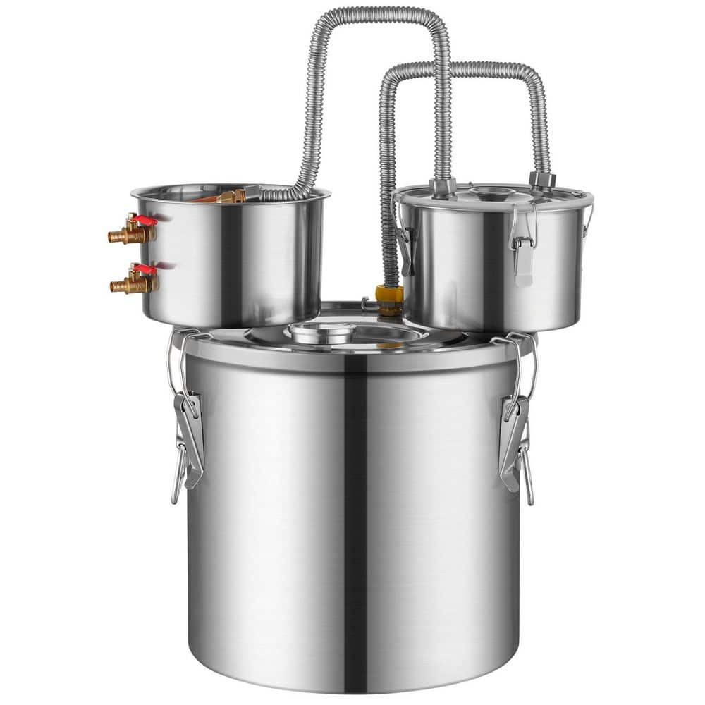 VEVOR Alcohol Still, 8 Gal. / 30 L Stainless Steel Water Alcohol ...