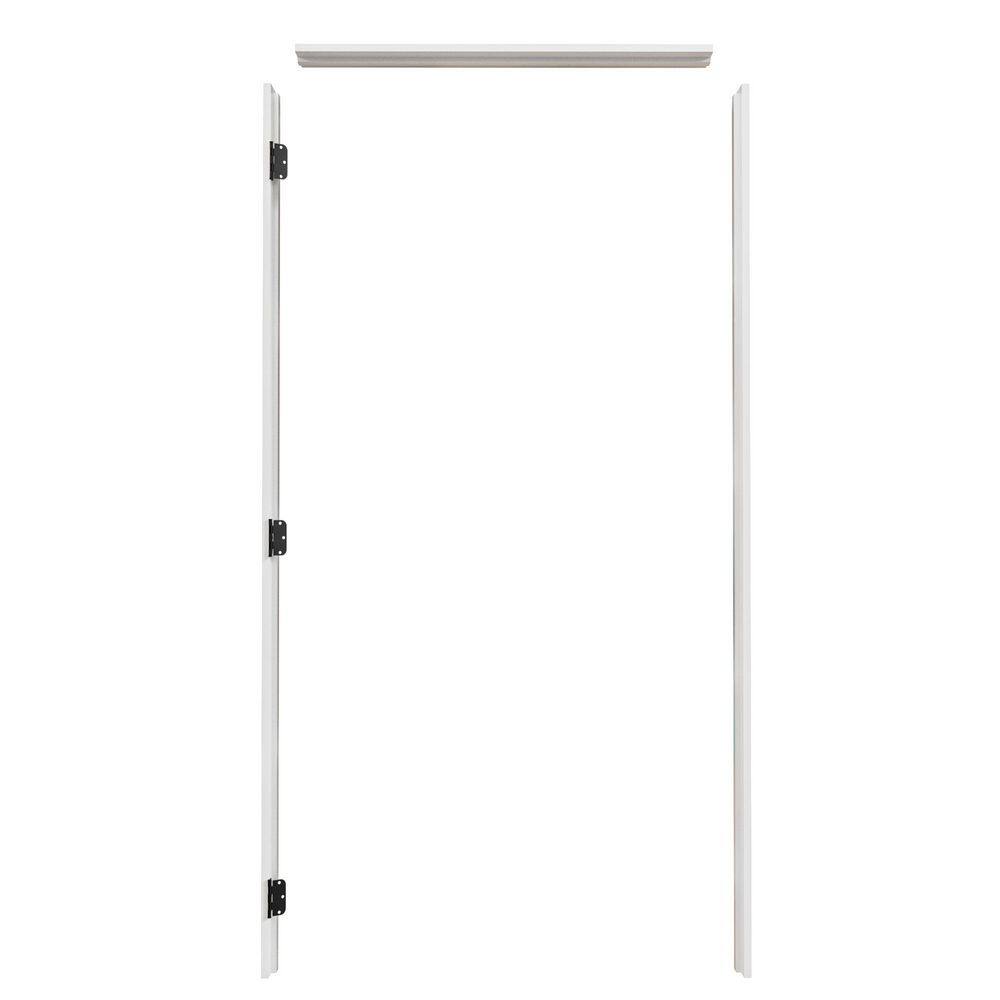 ARK DESIGN 36 in. x 80 in. Primed Wood Knock Down Door Frame 3-Piece+ ...