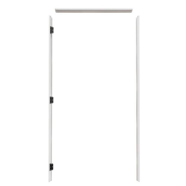 ARK DESIGN 36 in. x 96 in. Primed Wood Knock Down Door Frame 3-Piece+ ...