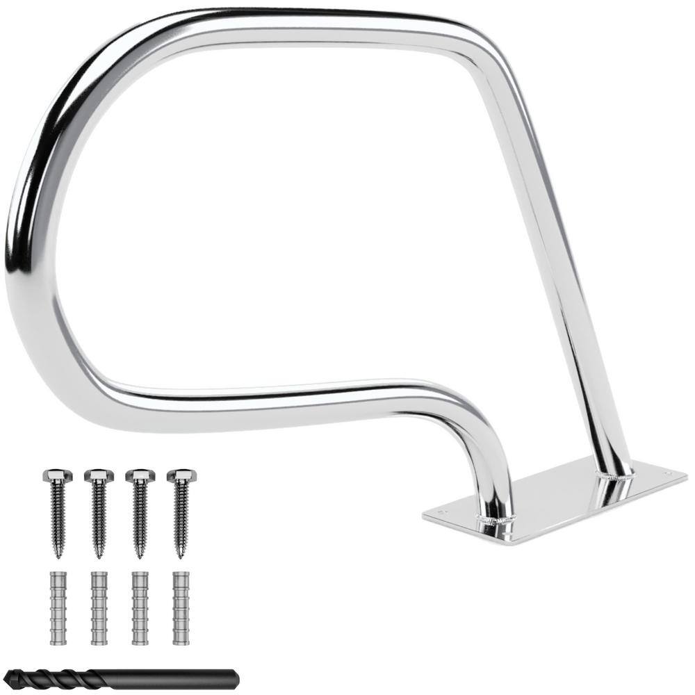 Angel Sar Stainless Steel Swimming Pool Hand Rail with Easy Mount Base ...