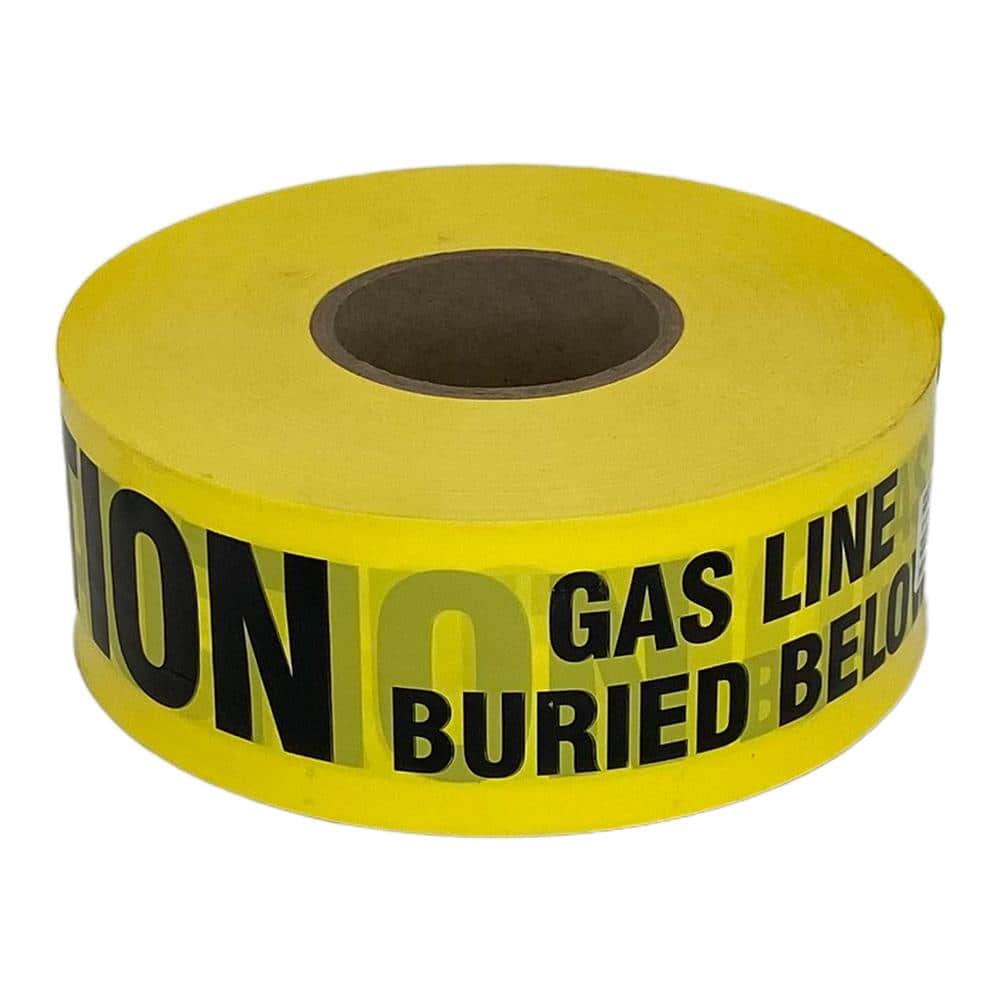 HOME-FLEX 3 in. 1000 ft. Direct Burial Gas Caution Tape 18-CT1000 - The ...