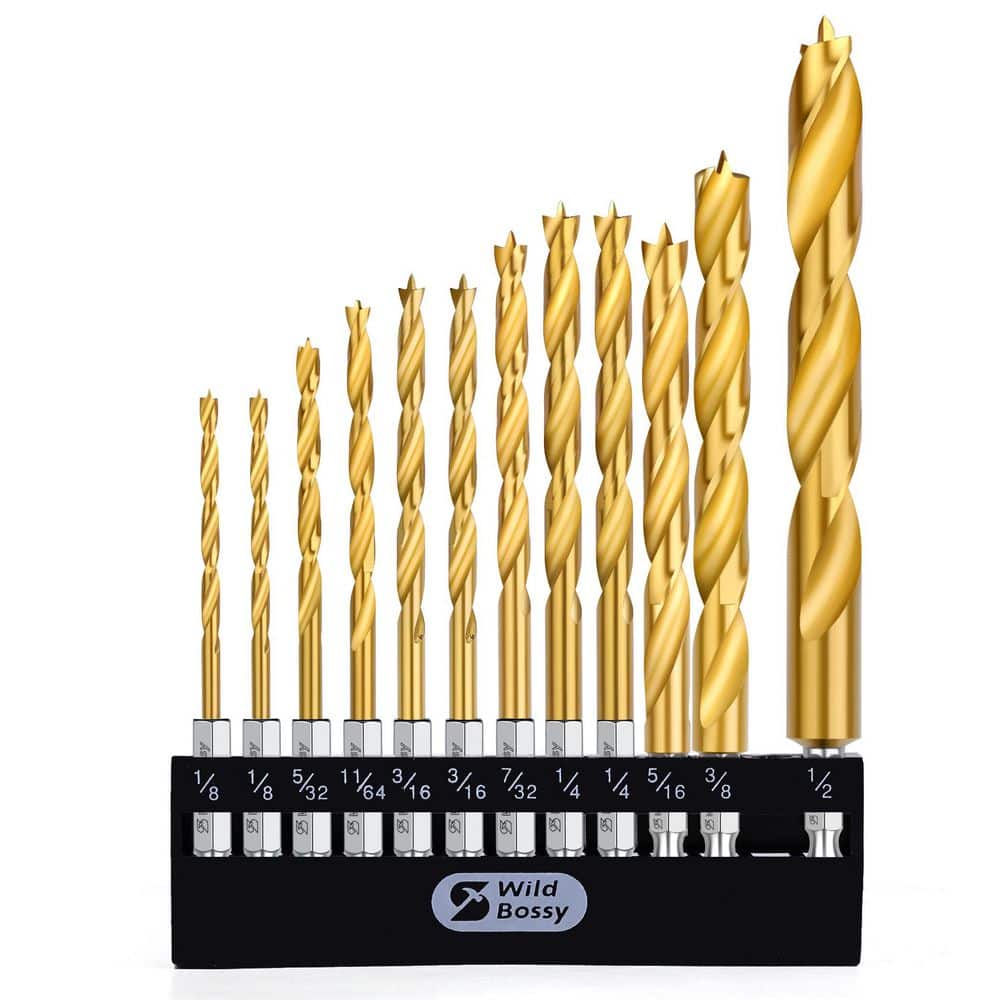 MYWISH High Speed Steel Brad Pilot Point Set (12-Piece) SF-BPB0011 ...