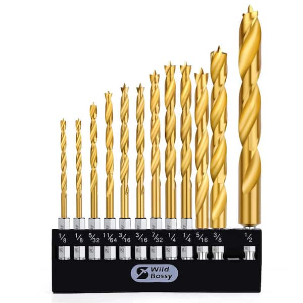 MYWISH High Speed Steel Brad Pilot Point Set (12-Piece) SF-BPB0011 ...