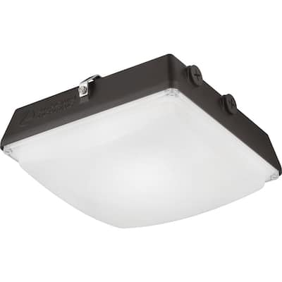 Lithonia Lighting DSXF2 78-Watt Dark Bronze Outdoor Integrated LED ...