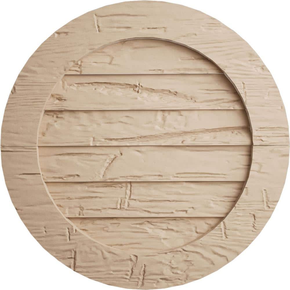 Ekena Millwork Round 30 in. x 30 in. Primed Tan Timberthane ...
