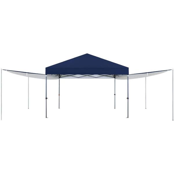 MOEPISY 10 ft. x 10 ft. Easy Pop-up Canopy Tent Outdoor Shade with 2 ...