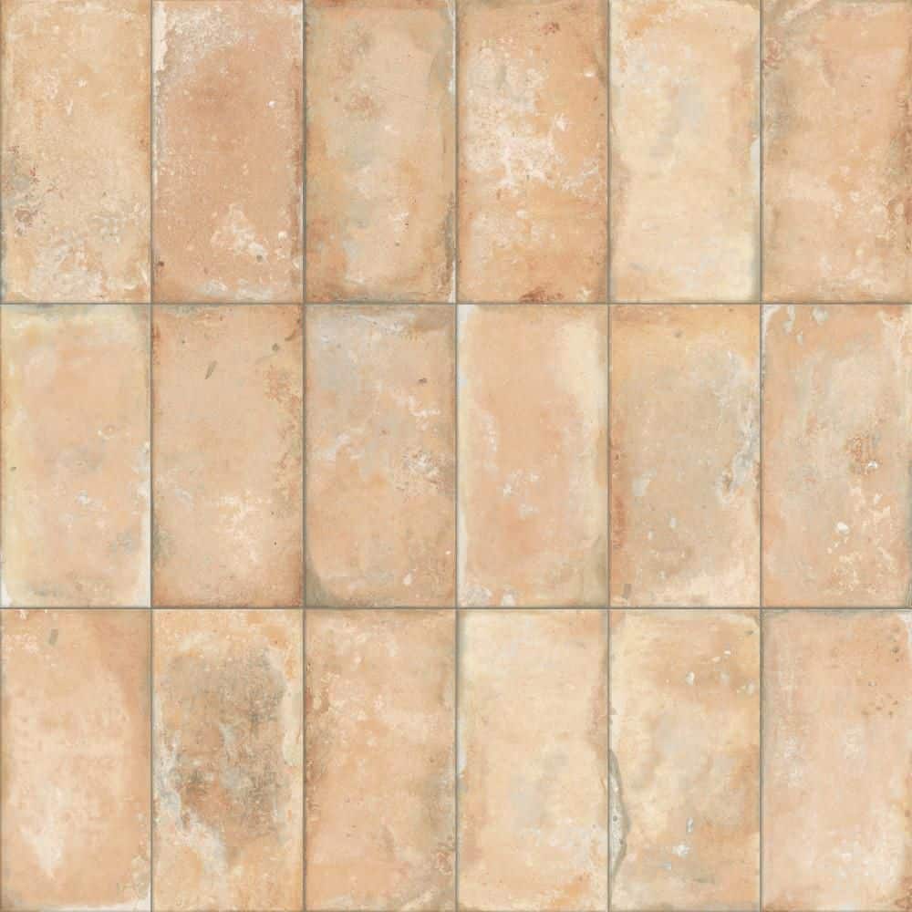 Merola Tile Kings Storia Due Sand 9 in. x 9 in. Porcelain Floor and ...