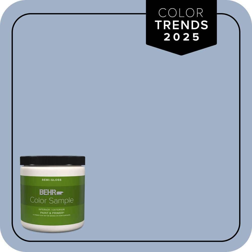 BEHR PREMIUM PLUS 8 oz. #S530-3 Aerial View Semi-Gloss Interior ...