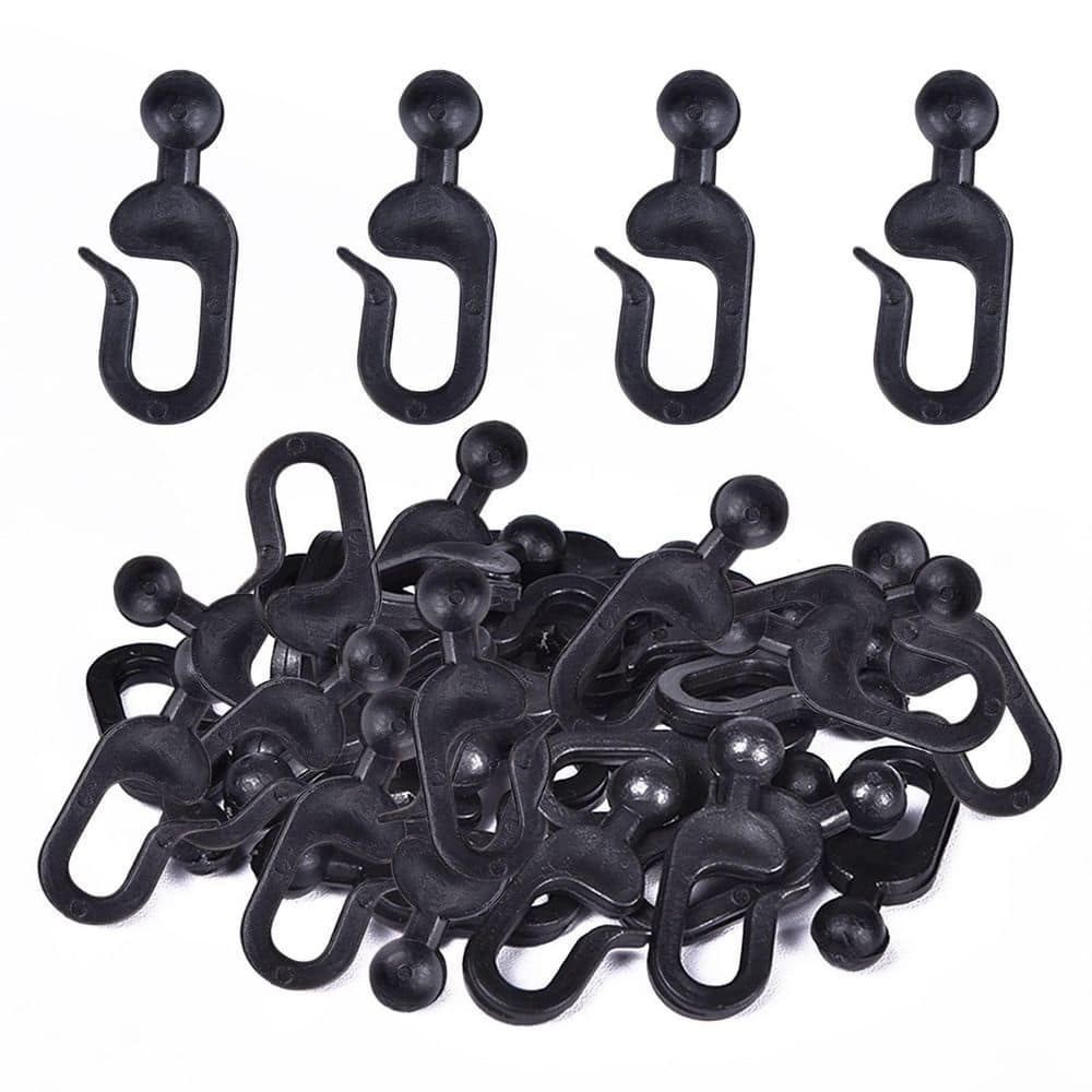 OGETFUUR 36-Pack Plastic Hooks for Mosquito Netting and Gazebo Curtains ...