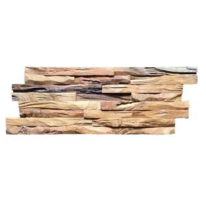 NOBLEWOOD .03ft x .66ft x 1.625ft Natural Barkwood Solid Teakwood ...