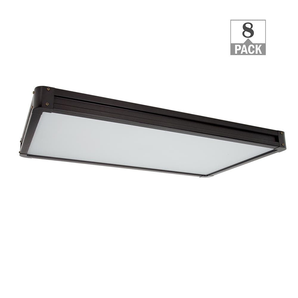 Commercial Electric 32 in.x18 in. Matte Black/Gold Rivets Indoor ...