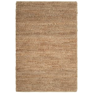 SAFAVIEH Natural Fiber Beige 4 ft. x 6 ft. Solid Area Rug NF747A-4 ...