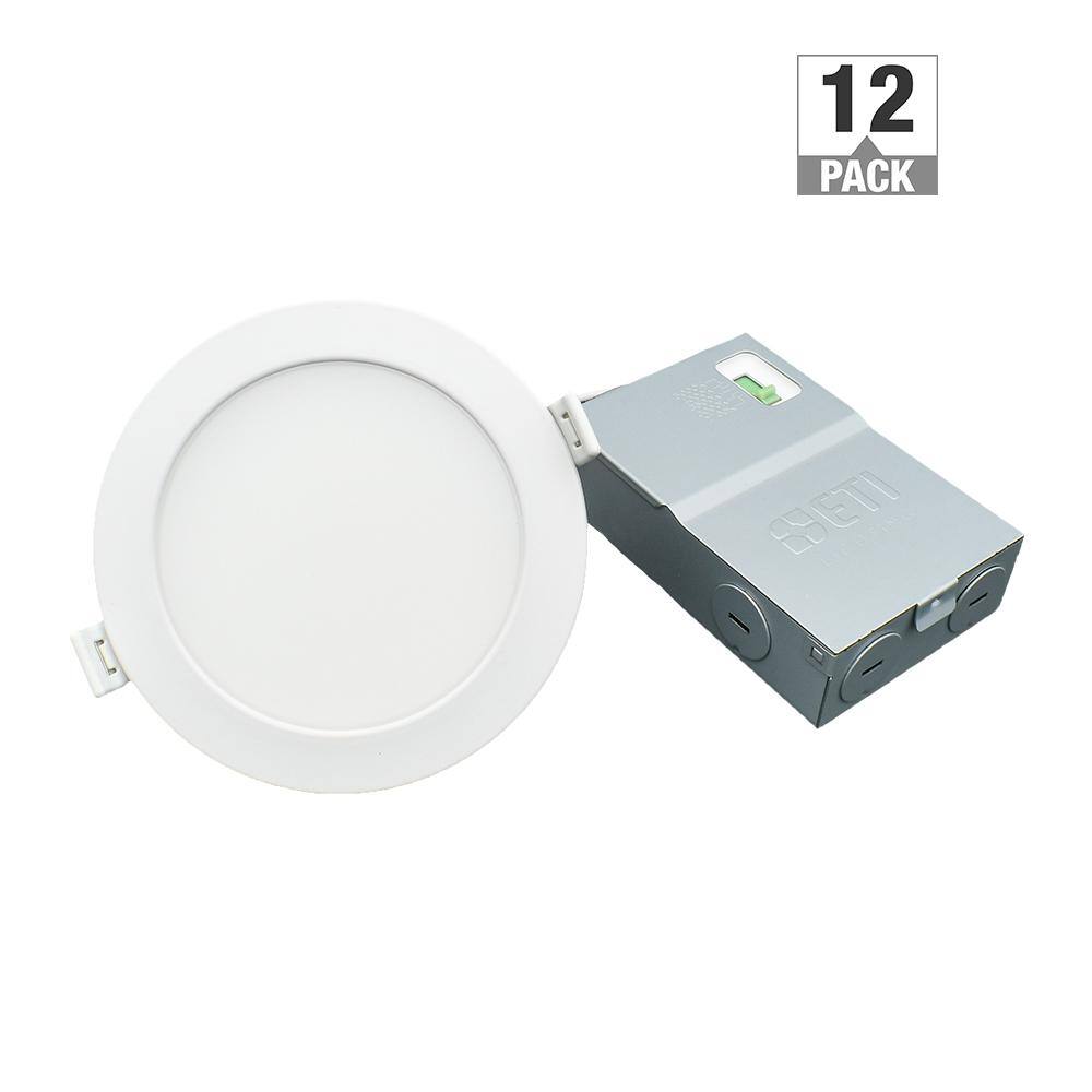 ETI LIGHTING Altair 4 in. Canless Downlight Integrated LED Recessed ...