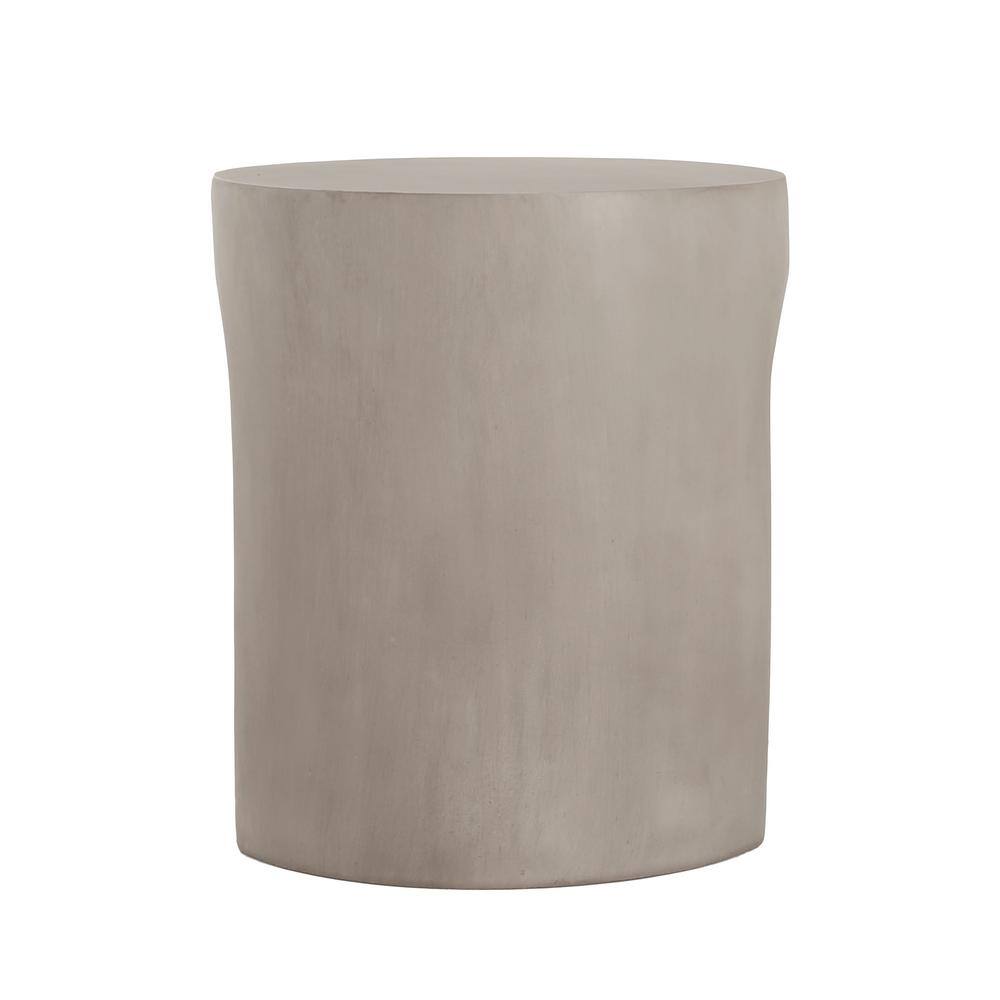 Noble House Onsa Outdoor Patio U-Shape Accent Side Table, Light Grey ...