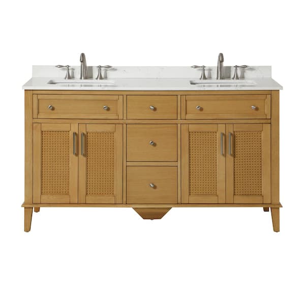 60 Inch Vanities - Double Sink - Solid Wood - Bathroom Vanities with ...