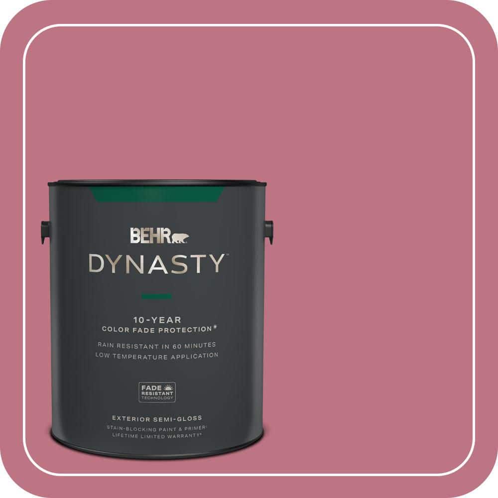 BEHR DYNASTY 1 gal. #110D-4 Rosily Semi-Gloss Exterior Stain-Blocking ...