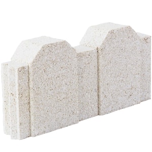 Oldcastle 16 in. x 2.75 in. x 5.5 in. Matt Log Tan Concrete Edger (180 ...