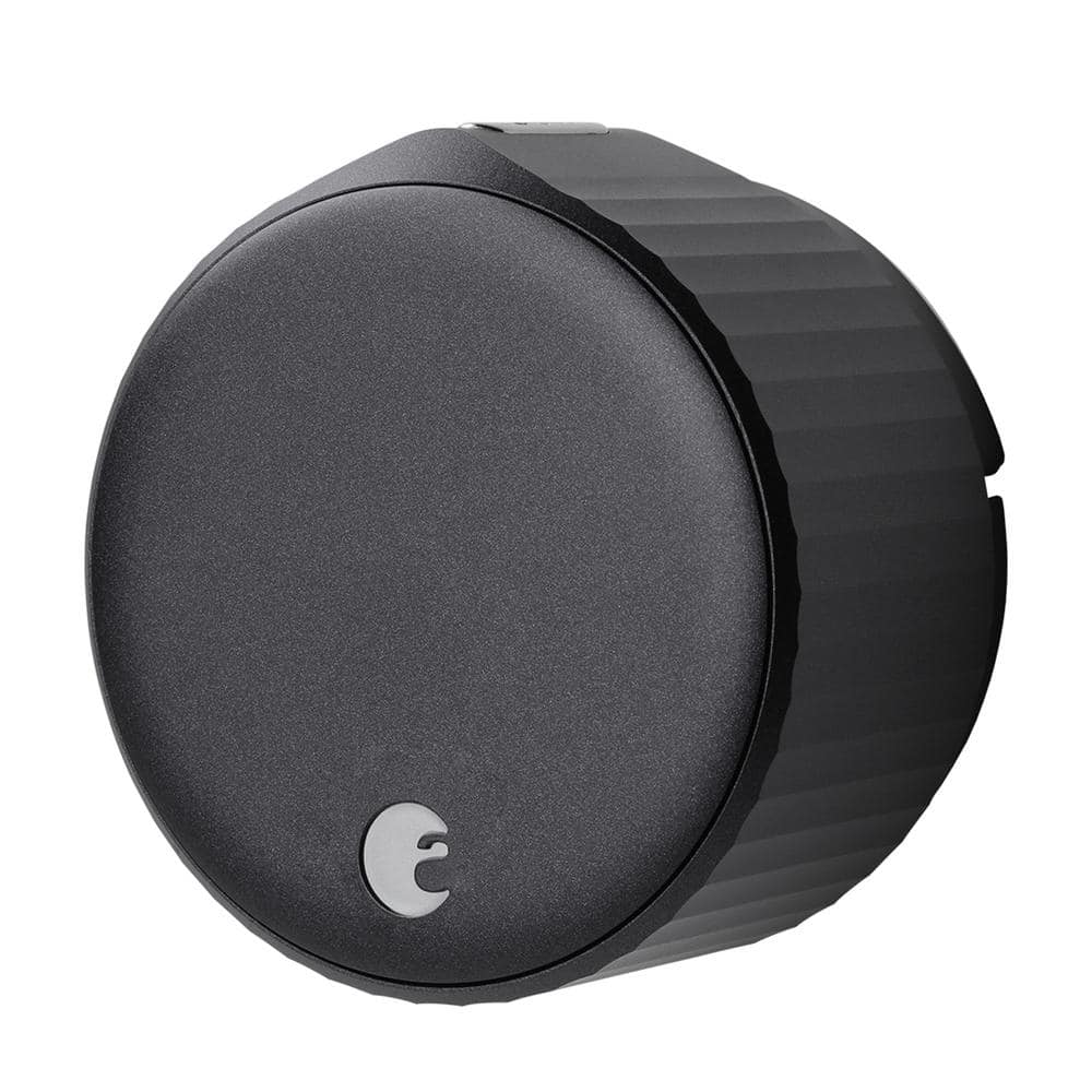 August WiFi Smart Lock Matte Black (Retrofits Over Existing Deadbolt ...