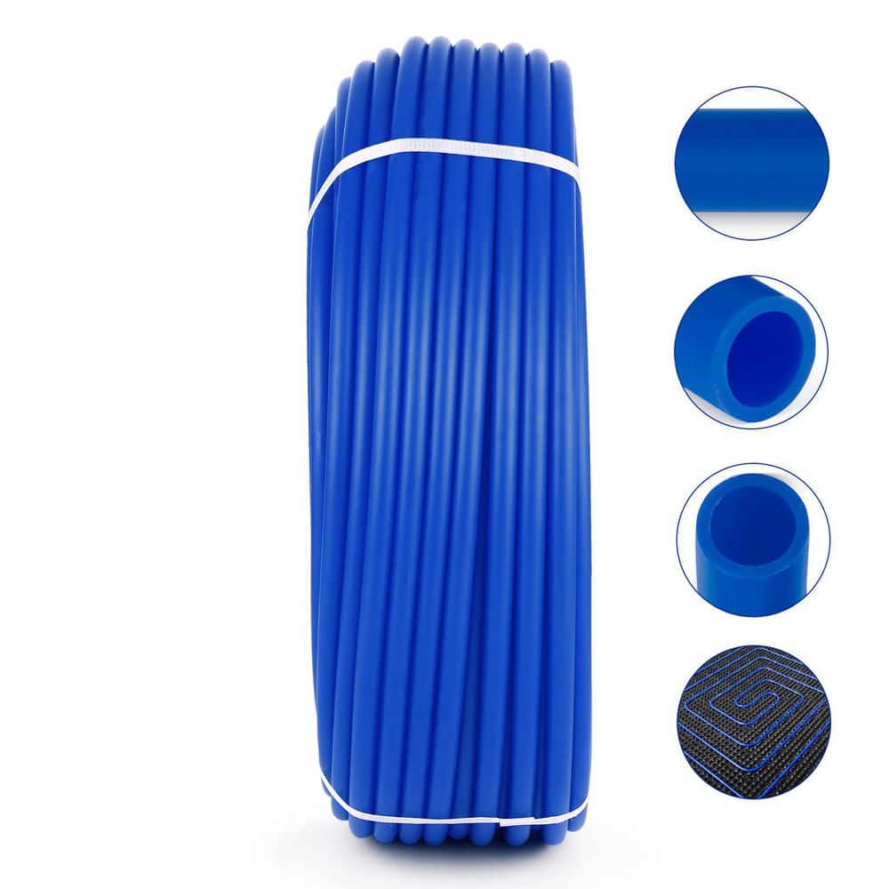 SKYSHALO 3/4in. PEX Tubing 300Ft. Non-Barrier PEX Pipe Blue Pex-b Tube ...