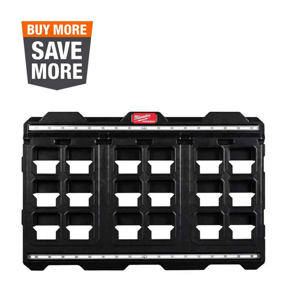 Milwaukee 20 in. x 30.75 in. Wall Plate in Black 48-22-8497 - The Home ...