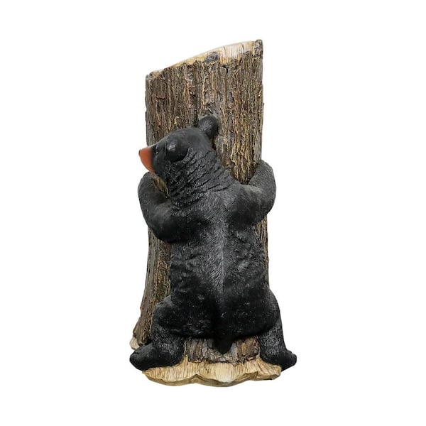 Watnature Outdoor Garden Statues - 11.4"x 13.3"x 21.6" Concrete Black ...