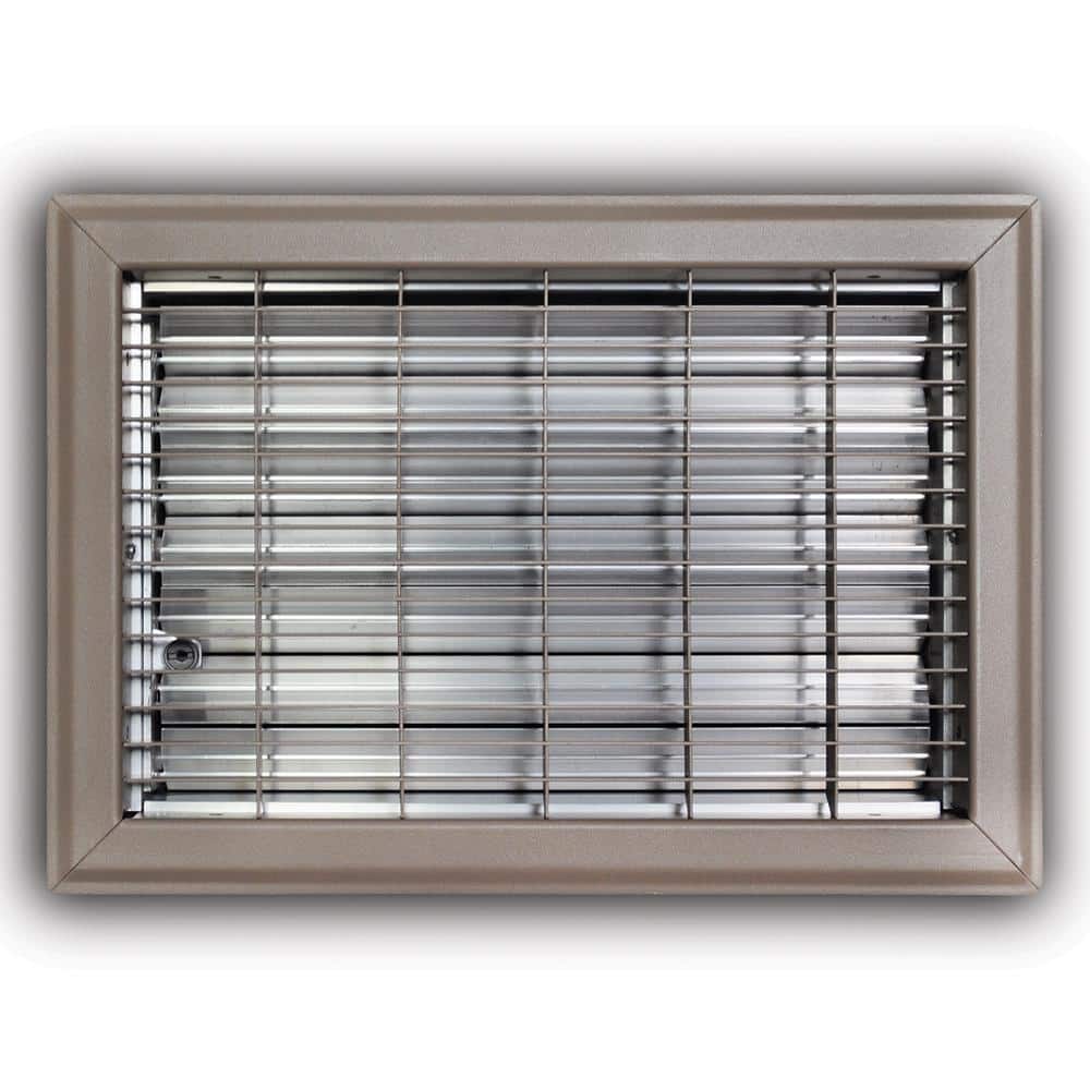 Everbilt 8 in. x 12 in. 1-Way Heavy Duty Steel Floor Supply Register in ...