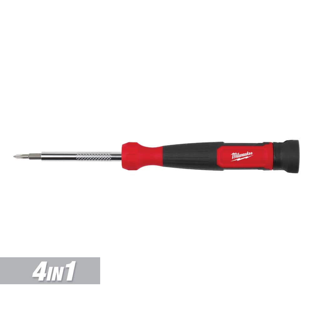 Milwaukee 4-in-1 Precision Multi-Bit Screwdriver 48-22-2930 - The Home ...