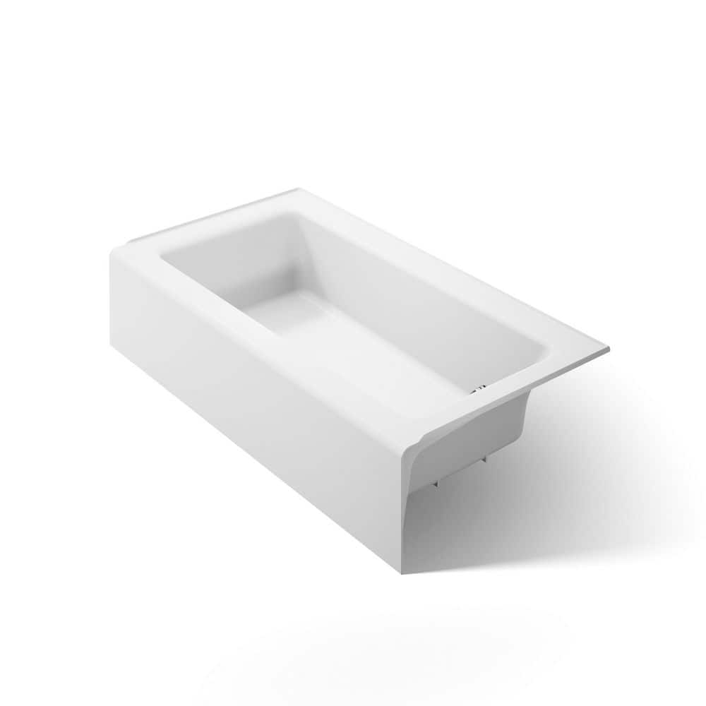 KOHLER Bellwether 60 in. x 32 in. Soaking Bathtub with Right-Hand Drain ...
