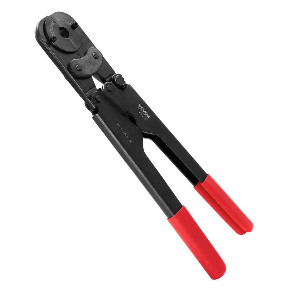 SKYSHALO PEX Pipe Crimping Tool Kit, Pro Press Crimper for 3/8 in. 1/2 in. 3/4 in. Crimp Rings ...