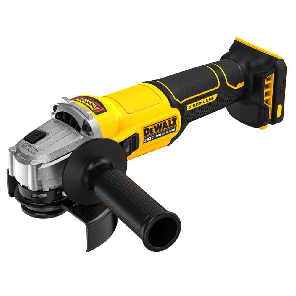 DEWALT 20-Volt MAX Cordless Brushless 4-1/2 in. Angle Grinder with ...