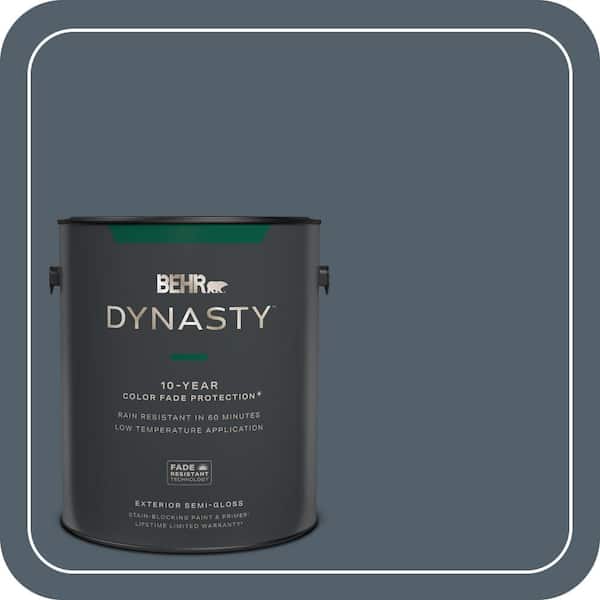 BEHR DYNASTY 1 gal. #ECC-35-3 Thunder Bay Semi-Gloss Exterior Stain ...