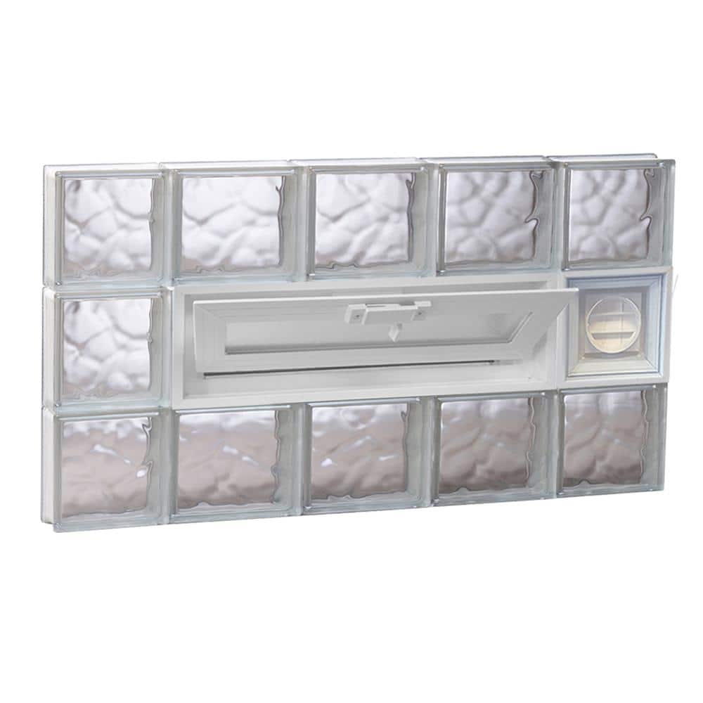Clearly Secure 34.75 in. x 17.25 in. x 3.125 in. Vented Wave Pattern ...
