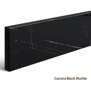 Zeafive 24 in. W Marble Vanity Backsplash for Countertop Threshold for ...