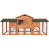 Hanover Outdoor Wooden Elevated Rabbit Hutch with Ram HANRH0105-CDR ...