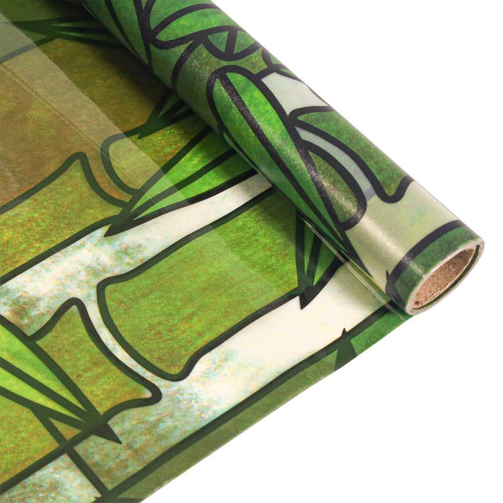 Shatex Self-adhesive Colorful bamboo Decorative Window Film，78.7*35.4 ...