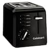 Cuisinart Compact 2-Slice Black Wide Slot Toaster with Crumb Tray CPT ...