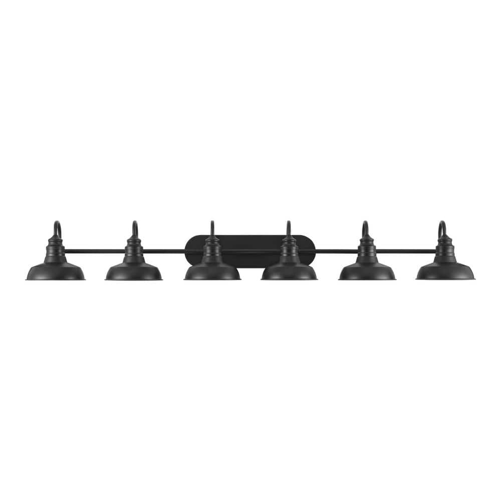 Reviews for Hampton Bay Elmcroft 58.5 in. 6-Light Matte Black ...